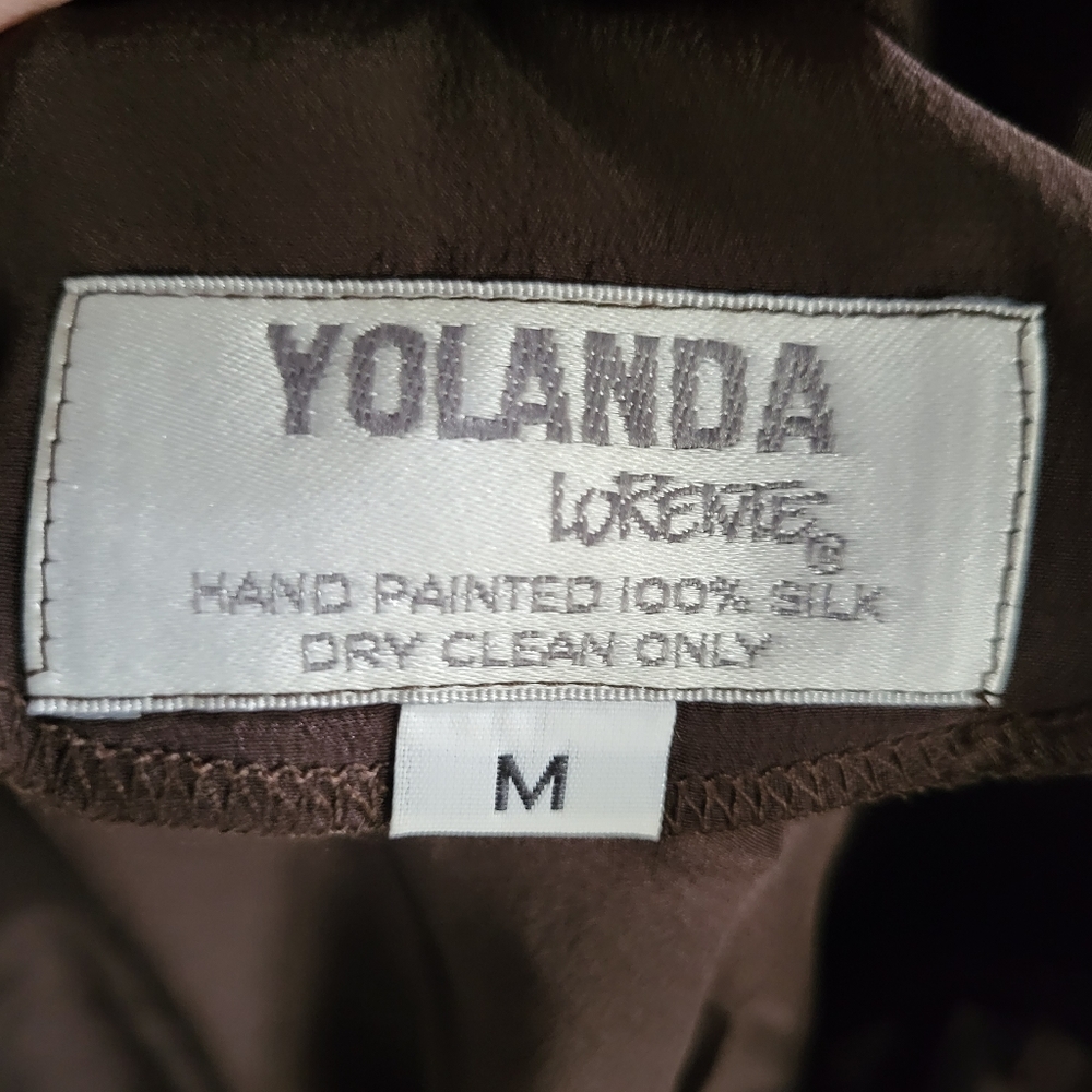 Vintage Yolanda Lorente M Shift Dress Hand Painted 10… - Gem